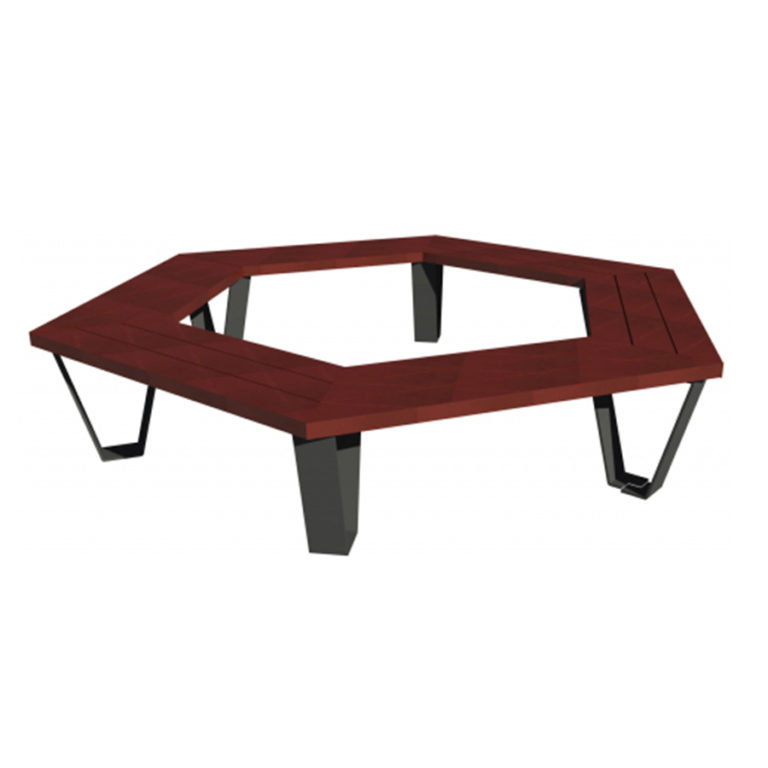 STYLLA BANQUETTE TOUR D'ARBRE - Mix Urbain, mobilier urbain en plastique recyclé